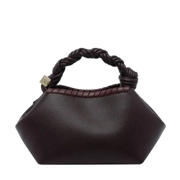 GANNI Small Bou Tresse' Handbag - Brown