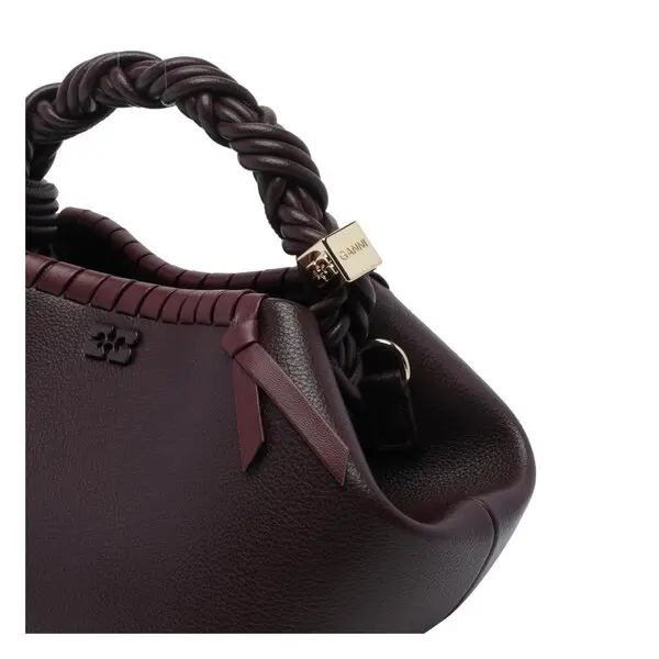 GANNI Small Bou Tresse' Handbag - Brown