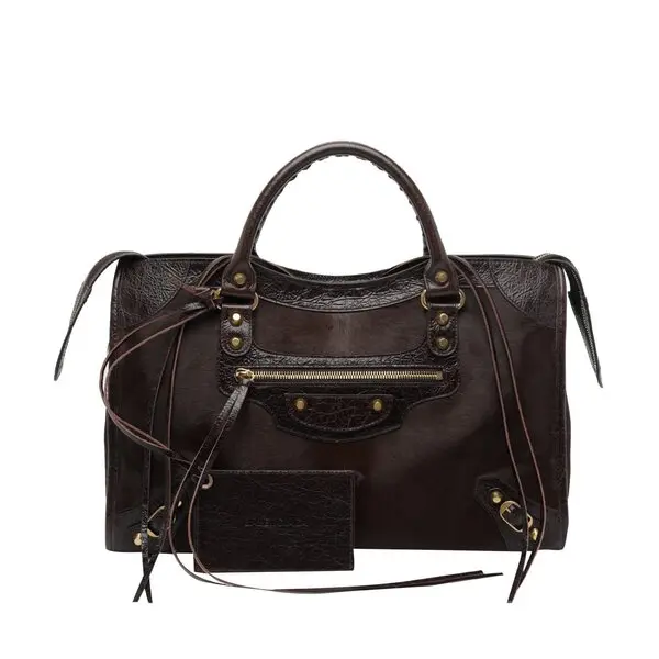 Balenciaga Medium City Handbag - Brown