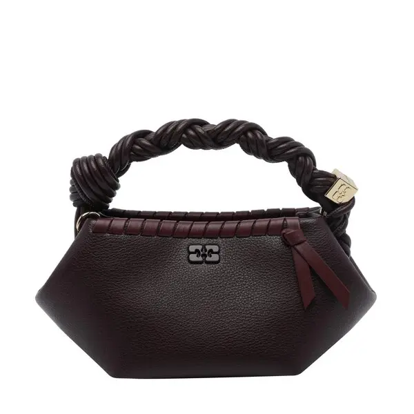GANNI Mini Bou Tresse' Handbag - Brown