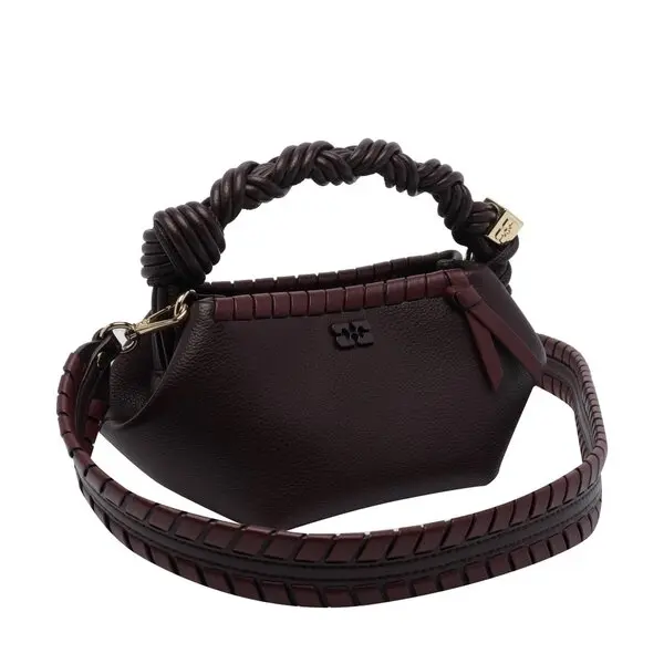 GANNI Mini Bou Tresse' Handbag - Brown