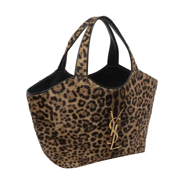 Saint Laurent Medium Icare Shopper Bag - Brown
