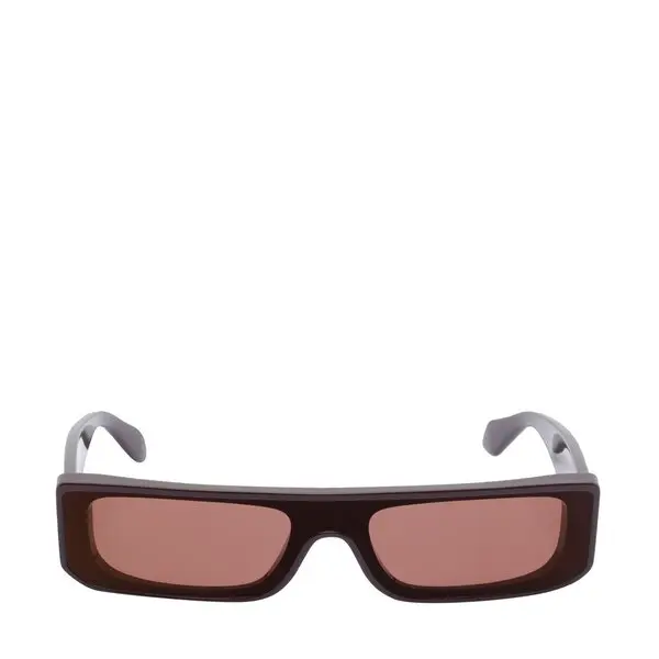 Alaïa Rectangular Mask Sunglasses - Brown