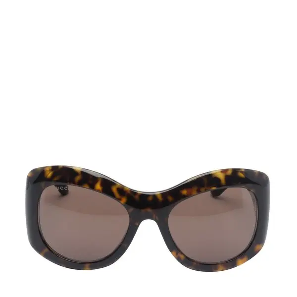Gucci Round Sunglasses - Brown