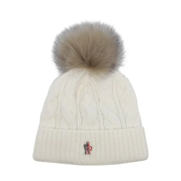 Moncler Logo Hat - White