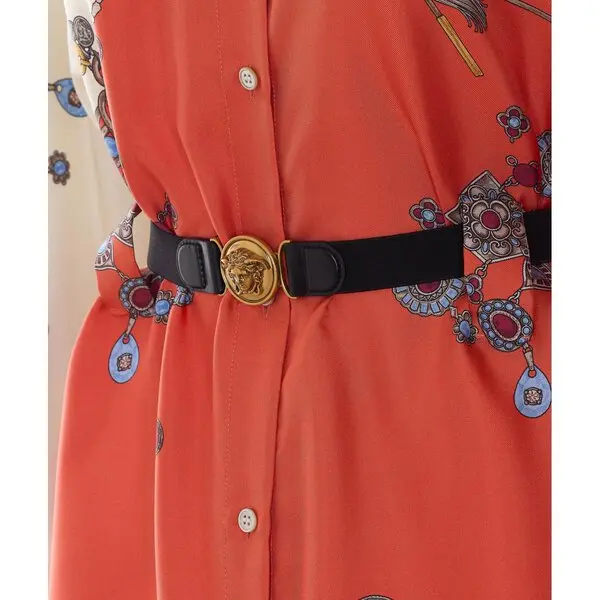Versace Silk Twill Printed Dress