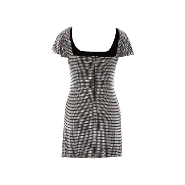 SELF-PORTRAIT Rhinestone Mini Dress