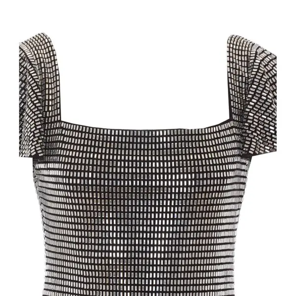 SELF-PORTRAIT Rhinestone Mini Dress