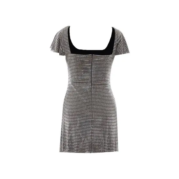 SELF-PORTRAIT Rhinestone Mini Dress