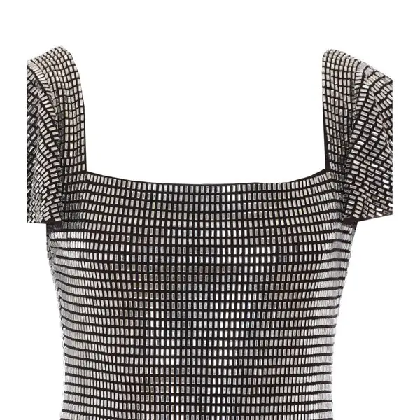 SELF-PORTRAIT Rhinestone Mini Dress