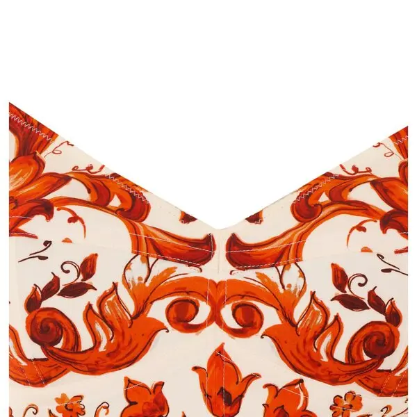 Dolce & Gabbana Maiolica Print Top - White
