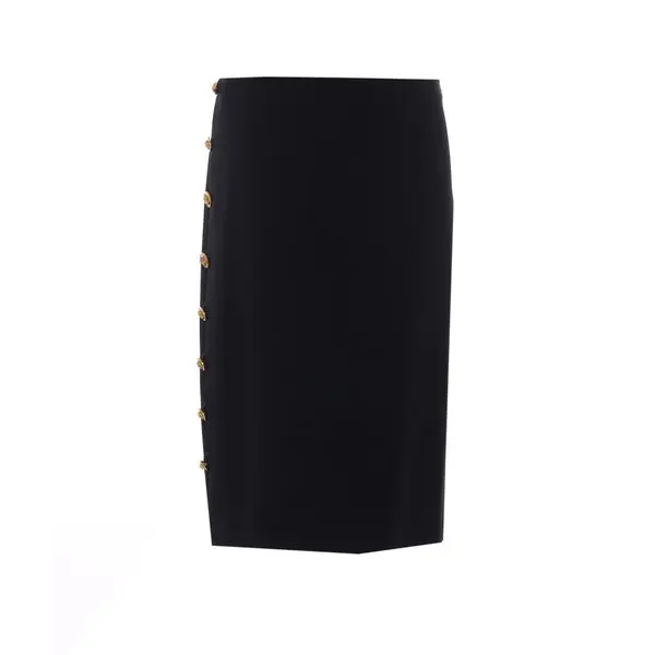 Versace Midi Stretch Skirt - Black