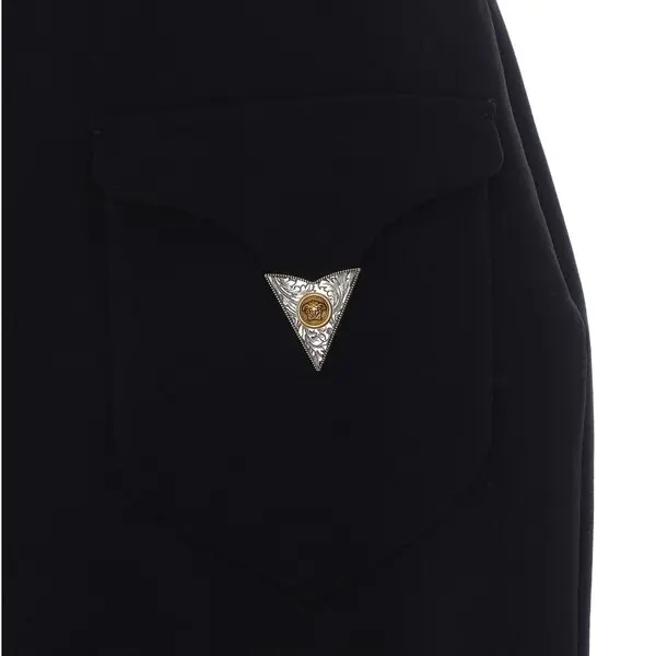 Versace Wool Mini Skirt