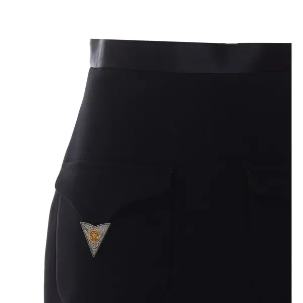 Versace Wool Mini Skirt