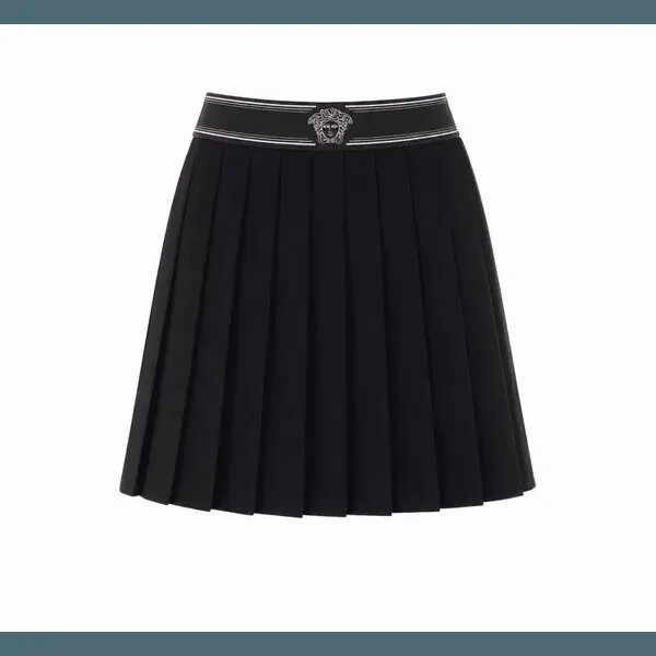 Versace Medusa Motif Mini Pleated Skirt