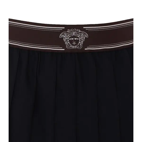 Versace Medusa Motif Mini Pleated Skirt