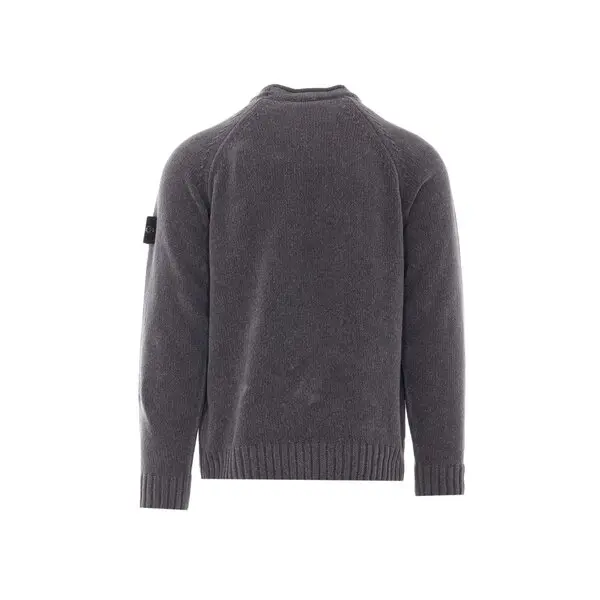 Stone Island Logo Sweater - Gray