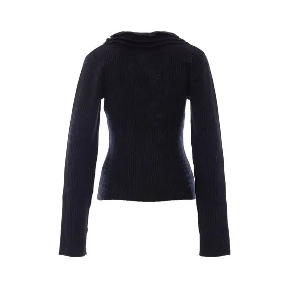 GANNI Frill Sweater - Blue