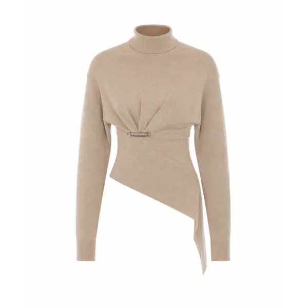 LANVIN Draped Sweater - Cream