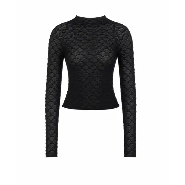 LANVIN High Neck Sweater - Black