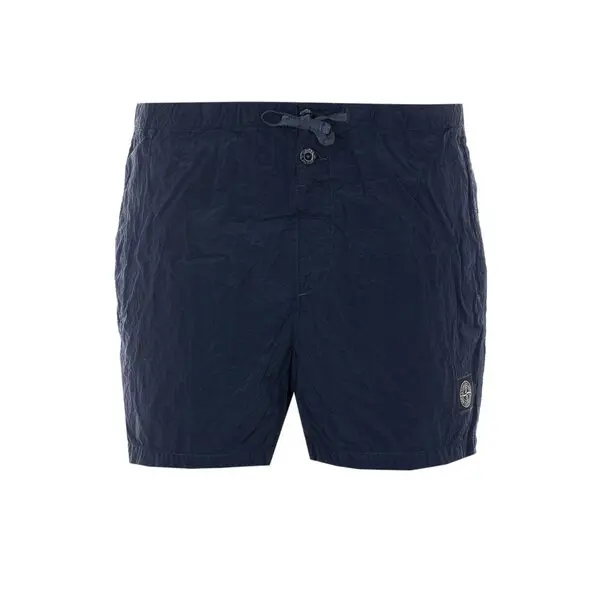Stone Island Logo Swimshorts - Blue