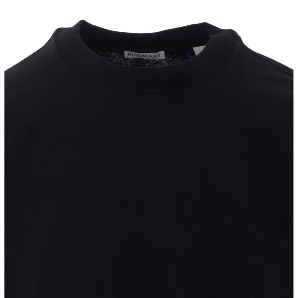 Burberry Check Cashmere Patch T-shirt - Black