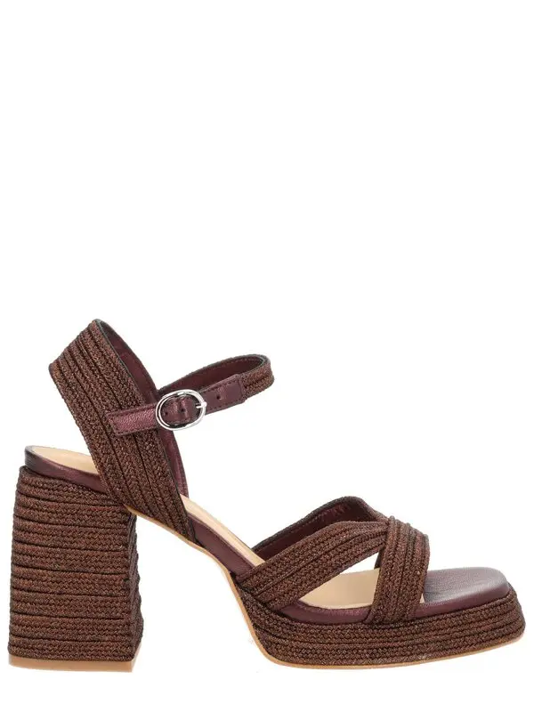 CastaÑer Platform Block Heel Sandals