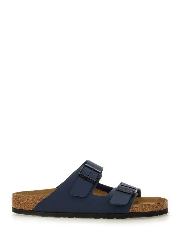 BIRKENSTOCK Double Strap Cork Footbed Sandals - Blue