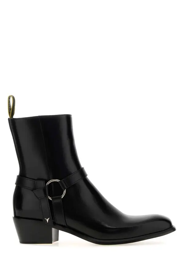 Fendi S Leather Ankle Boots