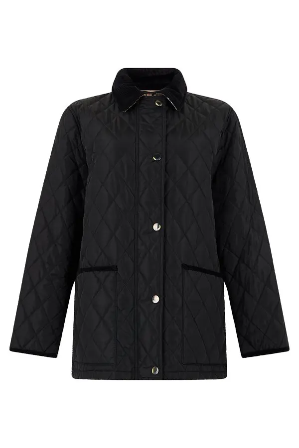 Burberry Quilted Jacket With Shawl Collar