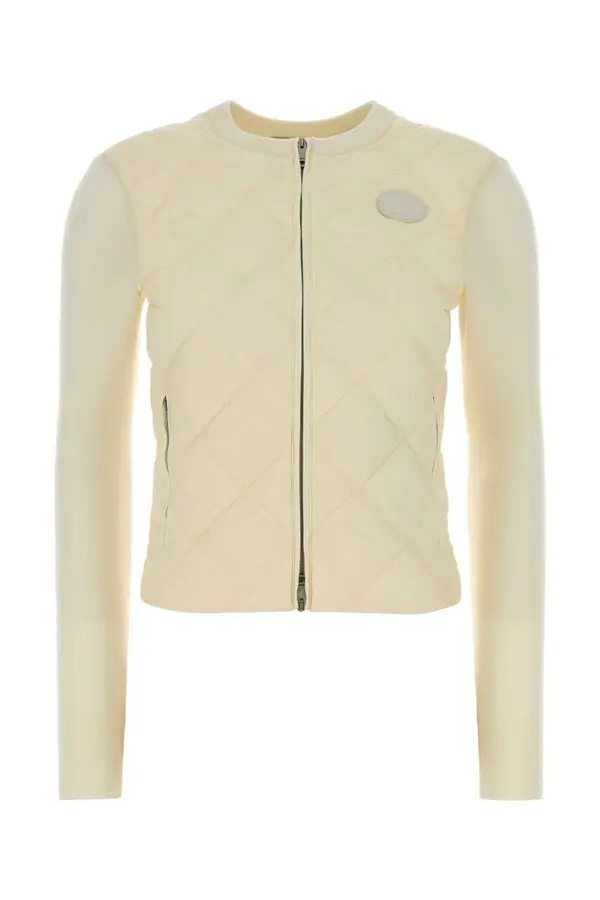 Burberry Lightweight Nylon And Wool Jacket - White