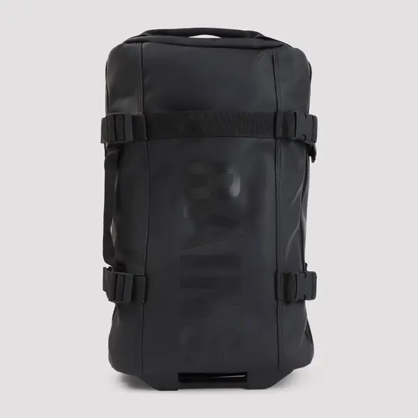Rains Texel Cabin Handbag Travel Case With Silent Wheels & Telescopic Handle - Black