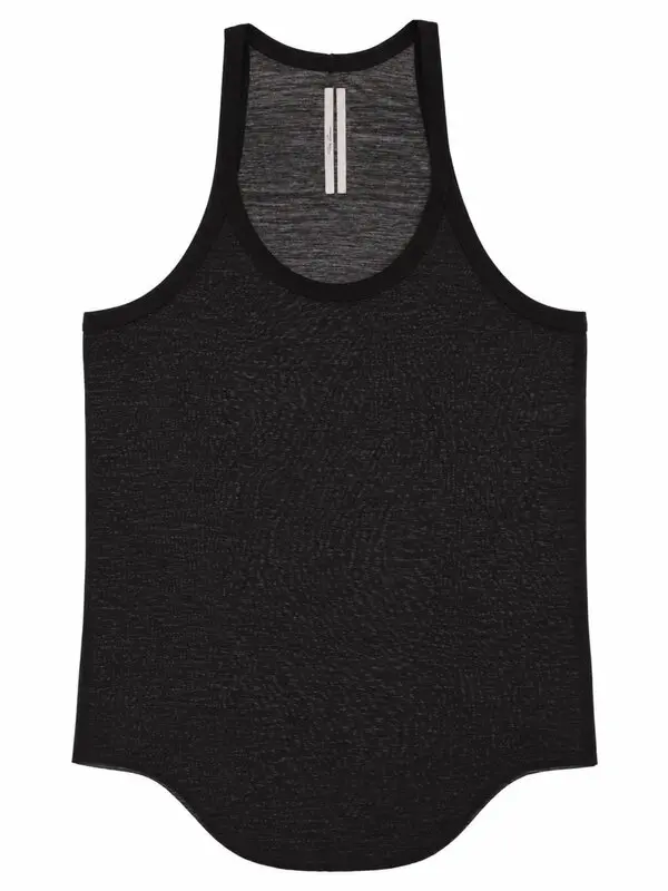 Rick Owens New Wool & Silk Top - Black