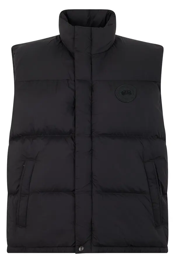 Canada Goose Padded Sleeveless Vest With High Collar And Quilted Panels