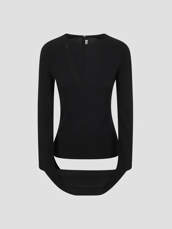 Alexander Wang Lyocell-blend Stretch Jersey Top - Black