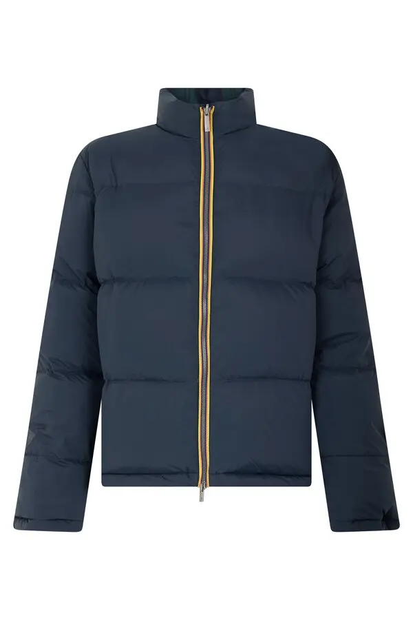 K-WAY Artur Padded Jacket With High Collar - Blue