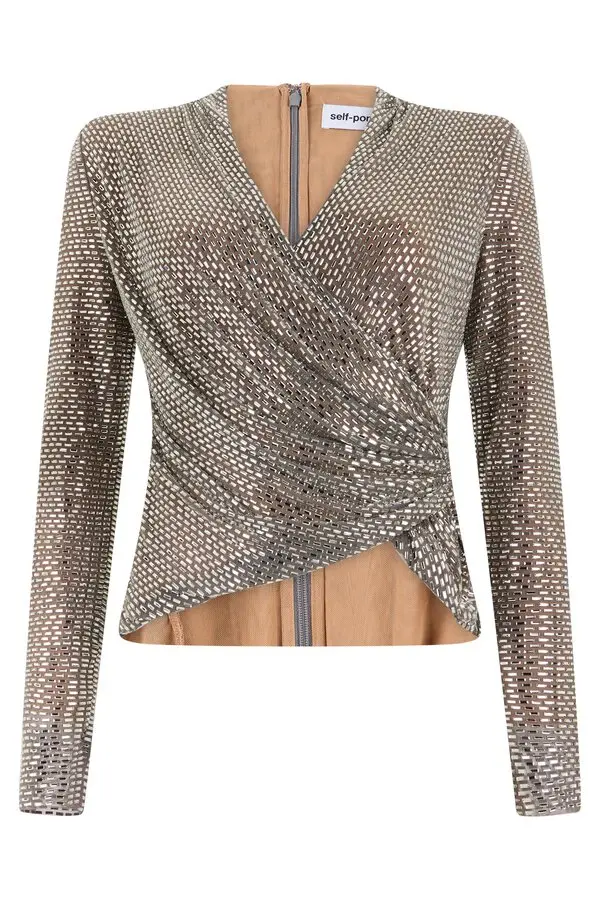 SELF-PORTRAIT Inspired Long Sleeve Blouse