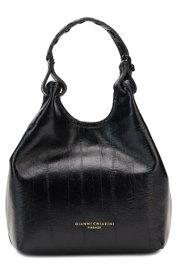 GIANNI CHIARINI Dua Mini Leather Handbag, 19 X 20 X 10 Cm Double-handle