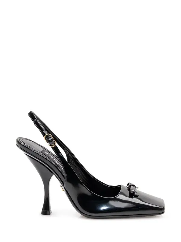 Dolce & Gabbana Slingback Heels In 100% Calf Leather