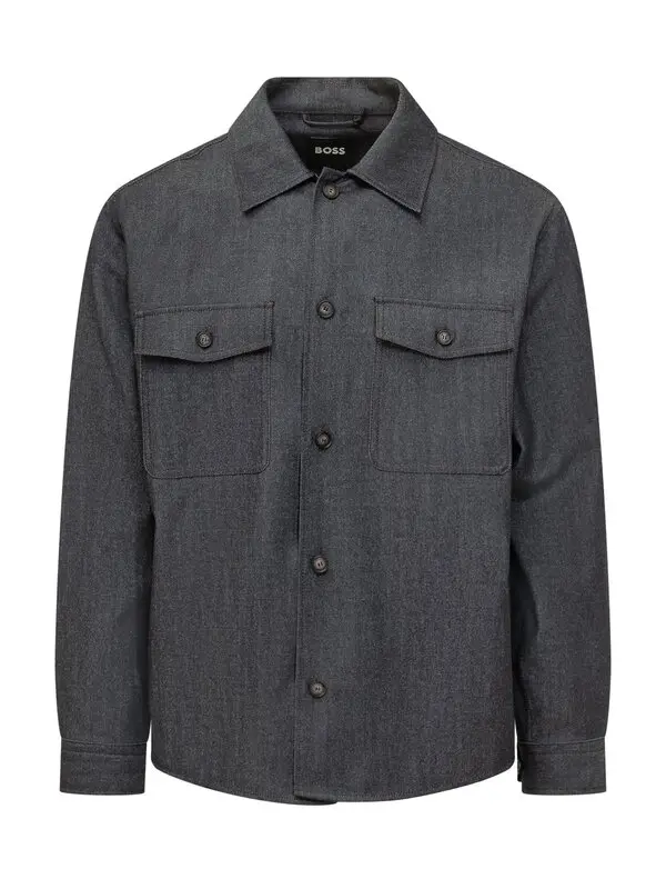 BOSS Style Wool Carper-oversized Jacket