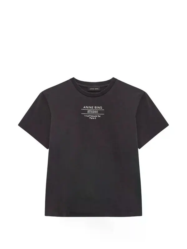 ANINE BING Shelley T-shirt Studio - Black