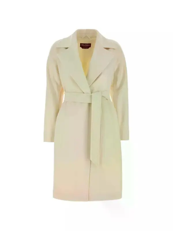 Max Mara Ravenna Belted Coat - White