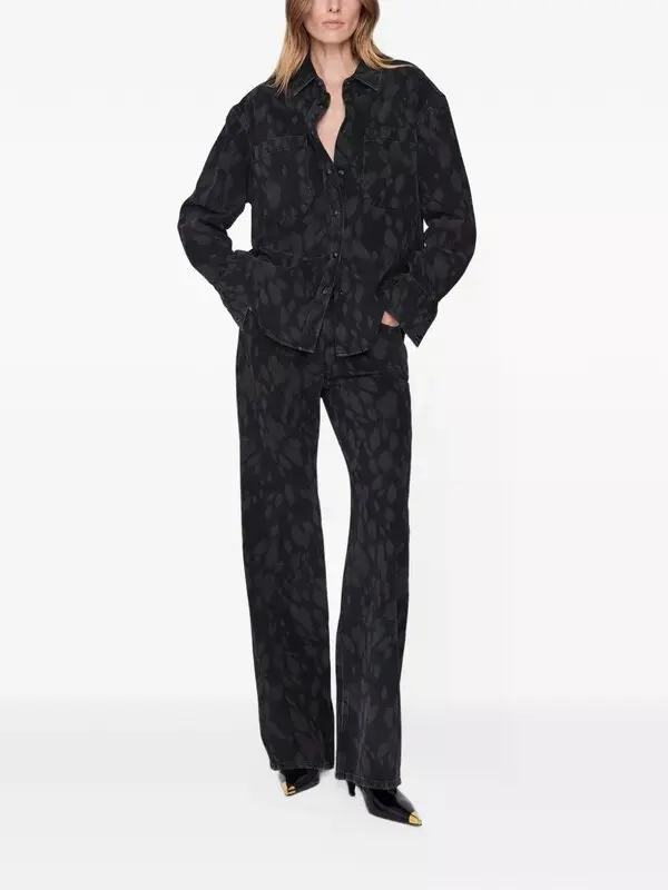 ANINE BING Samy Shirt - Black