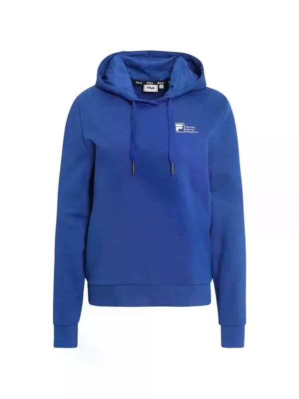 FILA Logo-print Drawstring Hoodie - Blue
