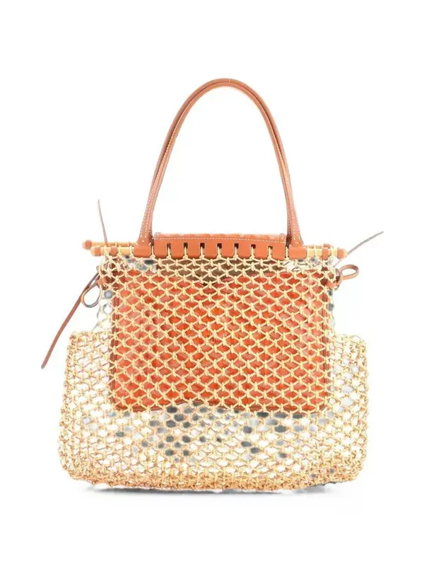 Goyard Aligre Bag Raffia Net With Coated Canvas Tote Bag