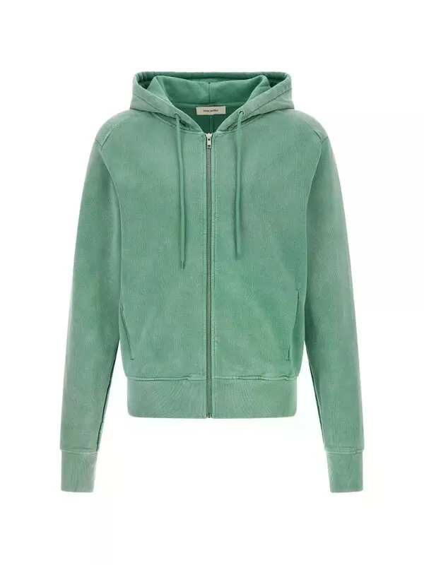 ENTIRE STUDIOS Slim Garment-dyed Zip-up Hoodie