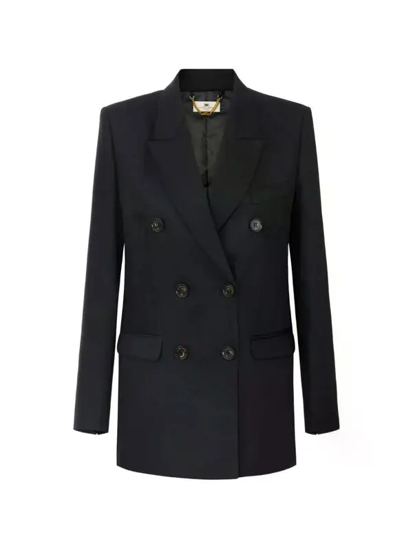 Elisabetta Franchi Wool Jacket - Black