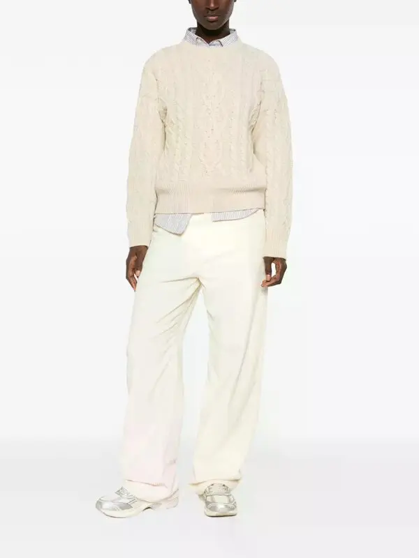 Max Mara Alben Cable-knit Wool Sweater