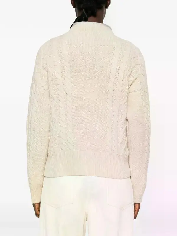 Max Mara Alben Cable-knit Wool Sweater
