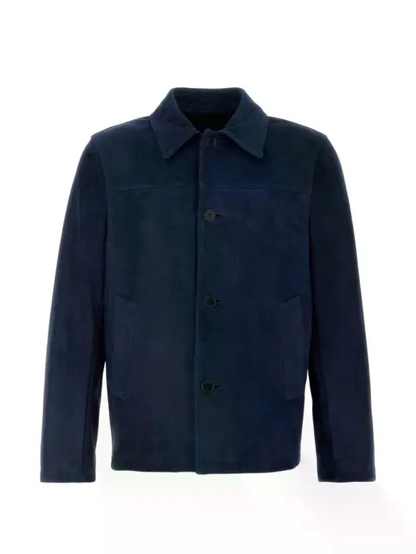 SALVATORE SANTORO Button-up Suede Jacket